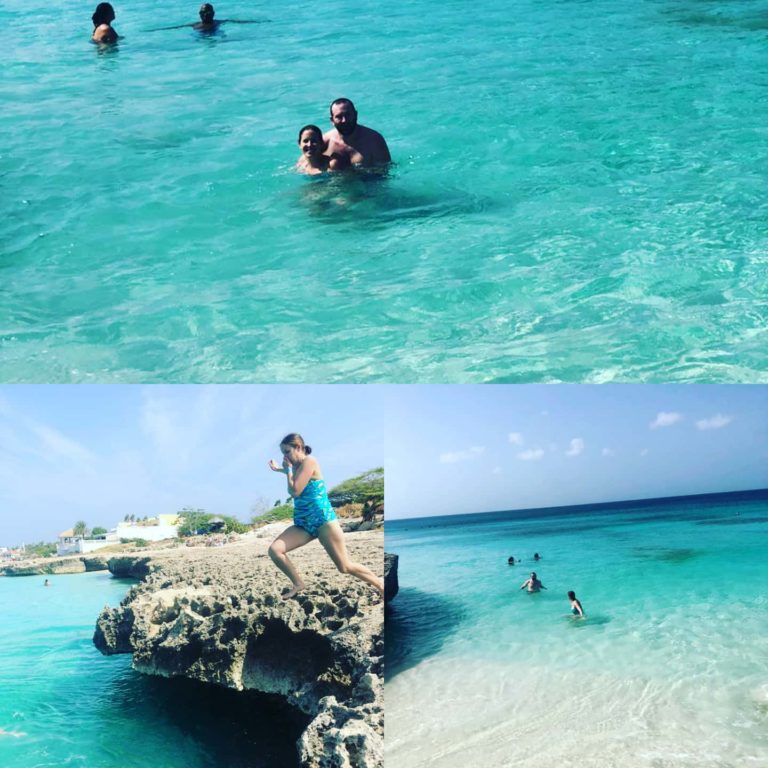 Aruba - Cliff Jumping at Tres Trapi - Action Tours Aruba